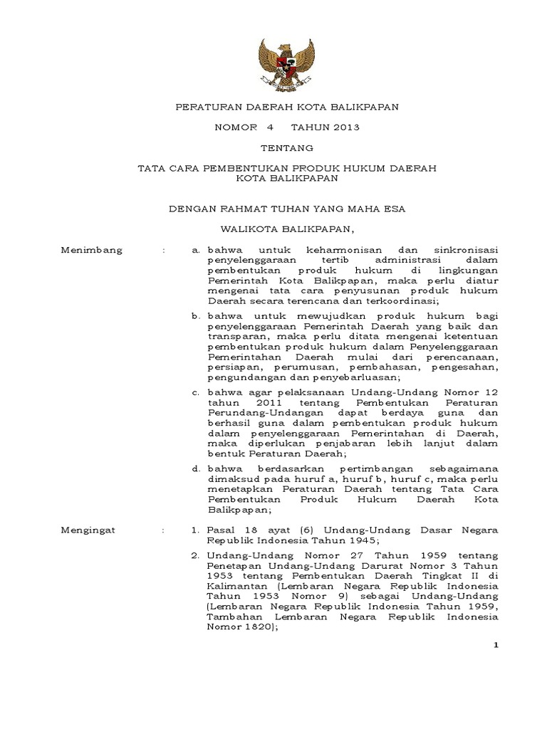 Perda No 4 | PDF | Pengelolaan Keuangan & Uang