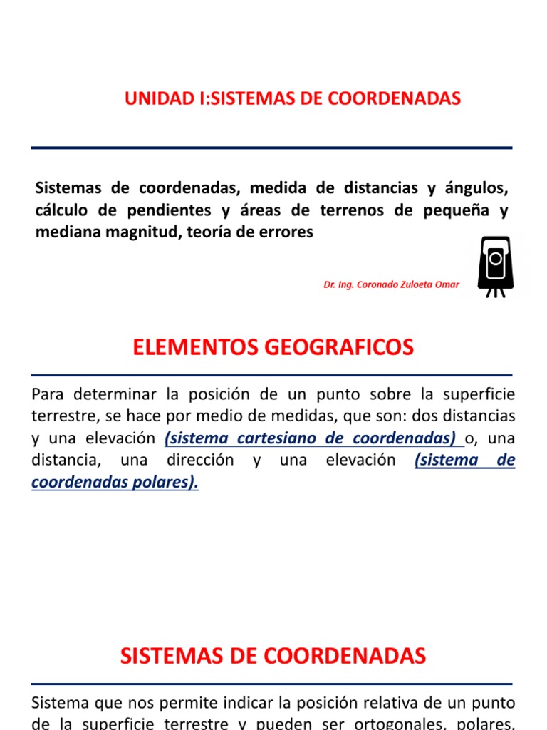 S01.s2 - Sistemas de Coordenadas | PDF | Sistema coordinado | Azimut