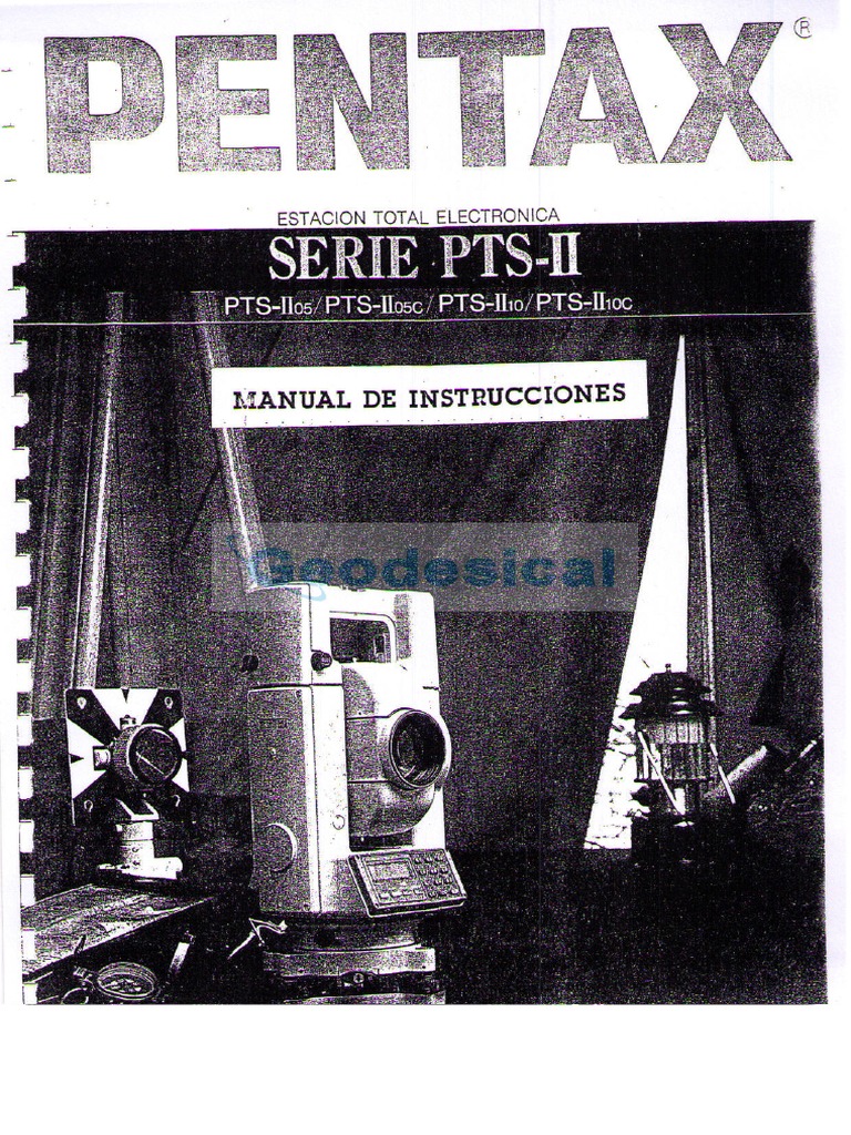 Pentax Manual Estacion Total Serie Pts II Es | PDF