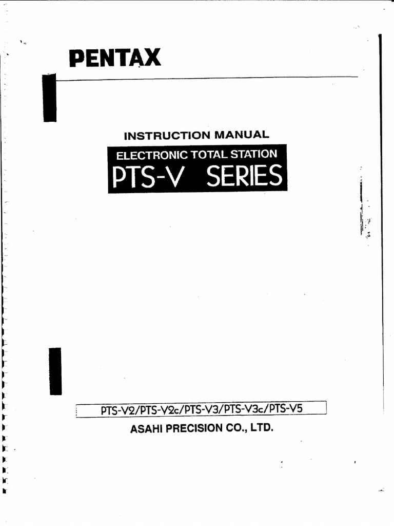Manual Estacion Total Pentax | PDF