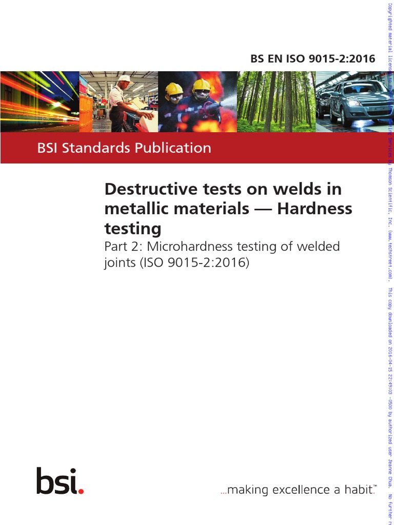 BS en Iso 9015-2 2016 | PDF | International Organization For ...