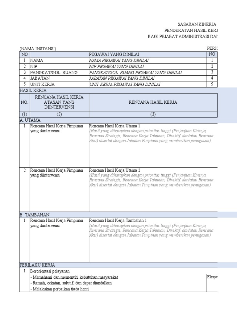 Perencanaan Kinerja Dan Hasil Evaluasi Kinerja JAJF (Kuantitatif) | PDF ...