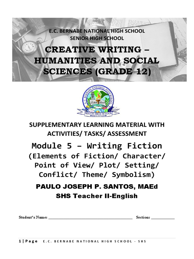 Grade 12 Fiction Writing Guide | PDF | Hero | Plot (Narrative)