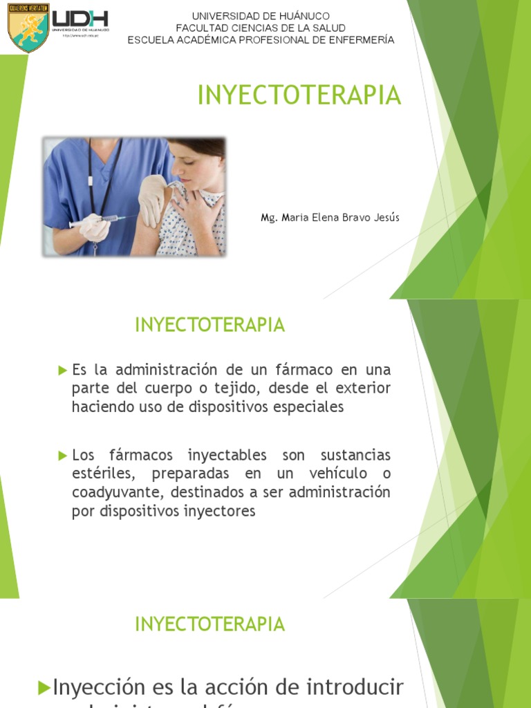 INYECTOTERAPIA | PDF | Inyección (medicina) | Medicina
