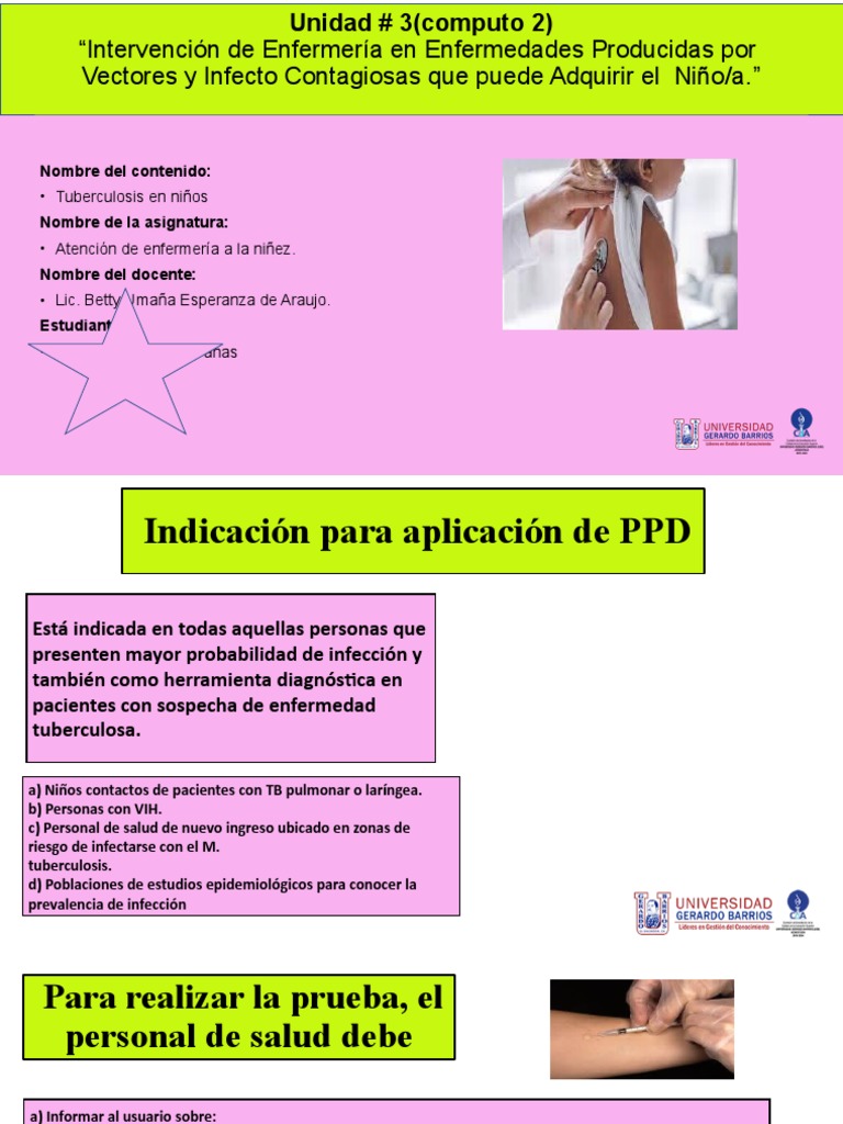 Prueba de Tuberculina en Niños | PDF | Tuberculosis | Ciencias de la Salud