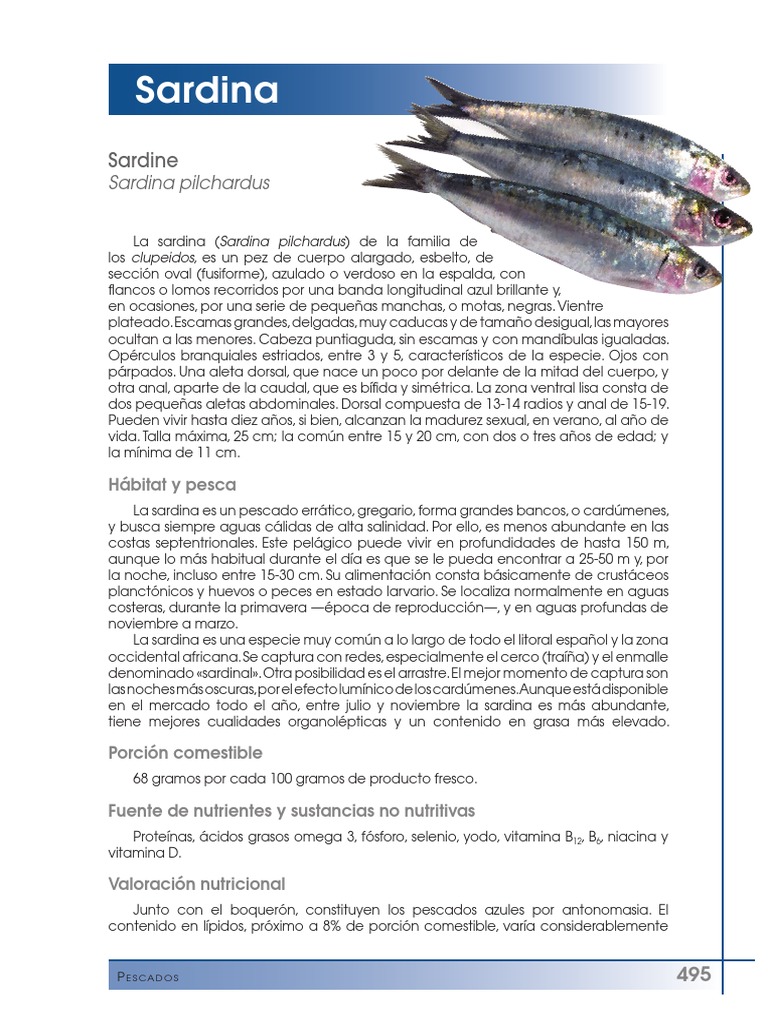 Sardina tcm30-102530 | PDF | Nutrición | Dieta y nutrición