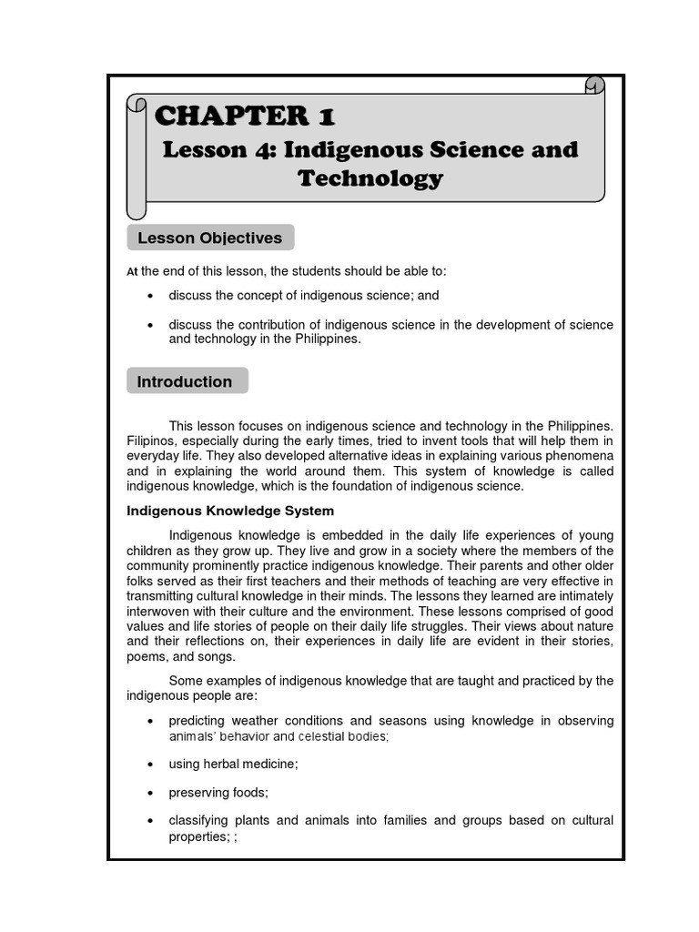 Chapter 1 Lesson 4 | PDF | Science | Knowledge