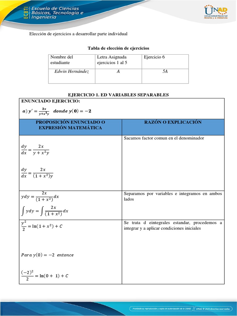 Tarea - 1 - Ejercicios 1 y 2 | PDF | Conceptos matemáticos | Matemáticas
