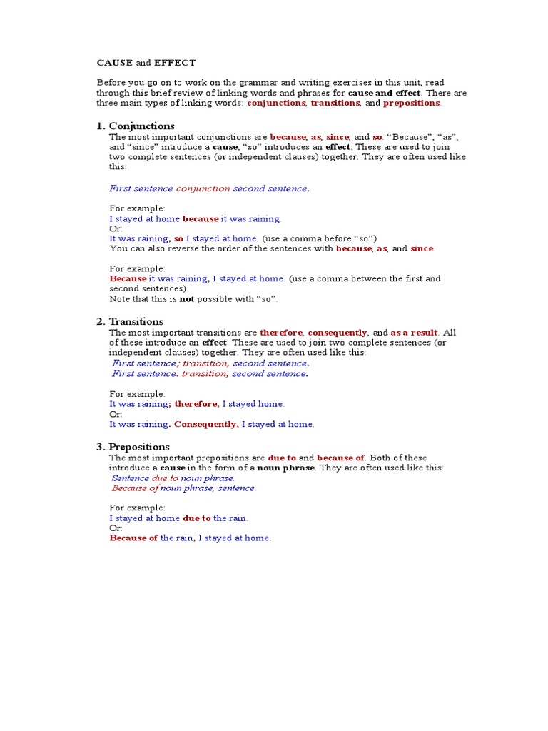 Cause and Effect | PDF | Science & Mathematics