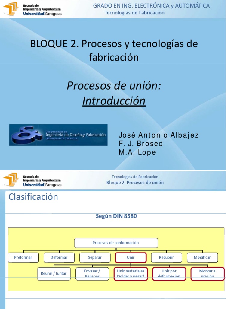 Tema 5.1 Procesos de Union_Introducción | PDF | Soldadura | Construcción