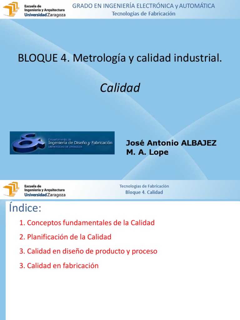 Tema 12 Calidad | PDF | Calidad (comercial) | Gestión de la calidad