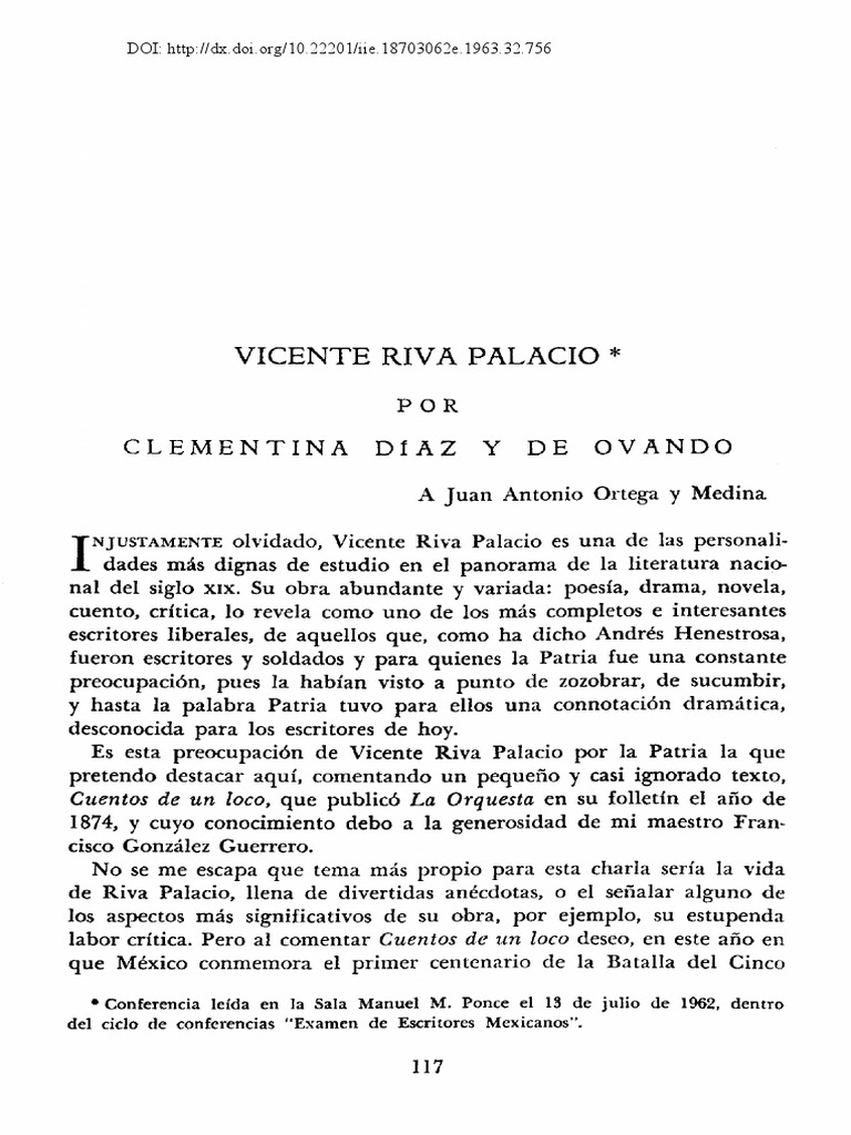 Vicente Riva Palacio - 1963 - Díaz y de Ovando | PDF | México | España