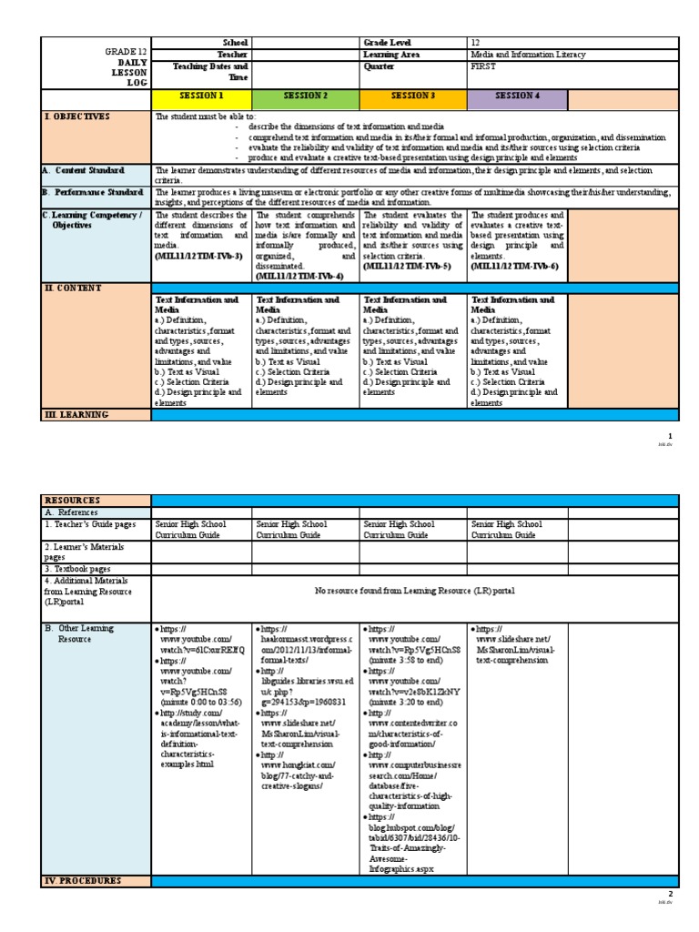 MIL 11 12TIM IVb 3 6 | PDF | Cognitive Science | Behavior Modification