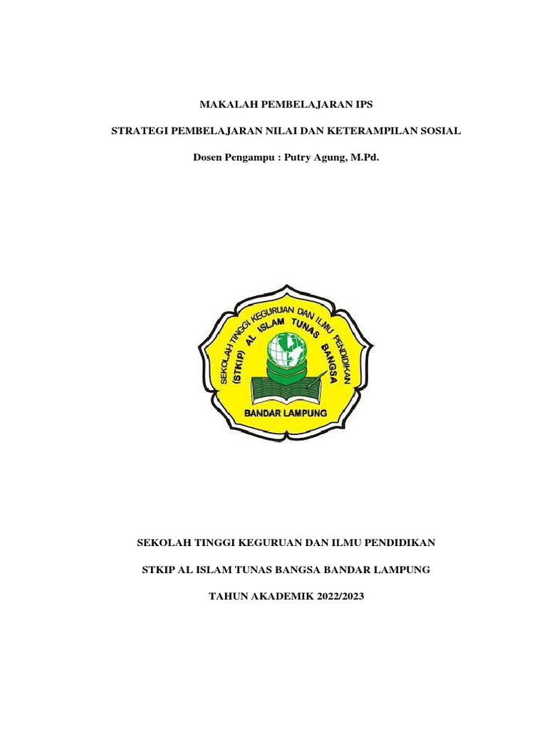 Makalah Kelompok 3 - Pembelajaran Ips - PGSD - Semester 5a | PDF | Karier & Perkembangan