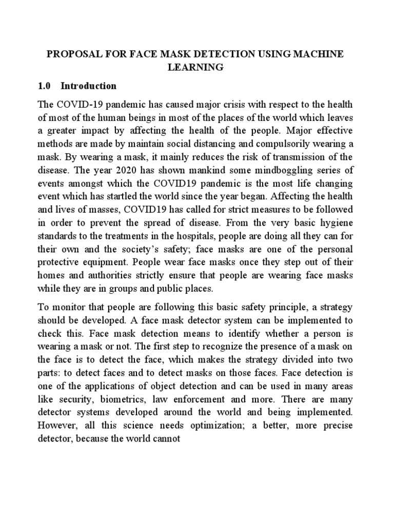 Face Mask Detection Using Machine Learning Pdf Deep Learning 6990