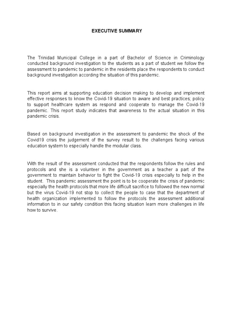 EXECUTIVE Summary | PDF