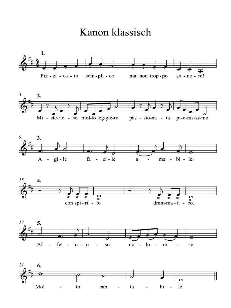 Kanon Klassisch | PDF