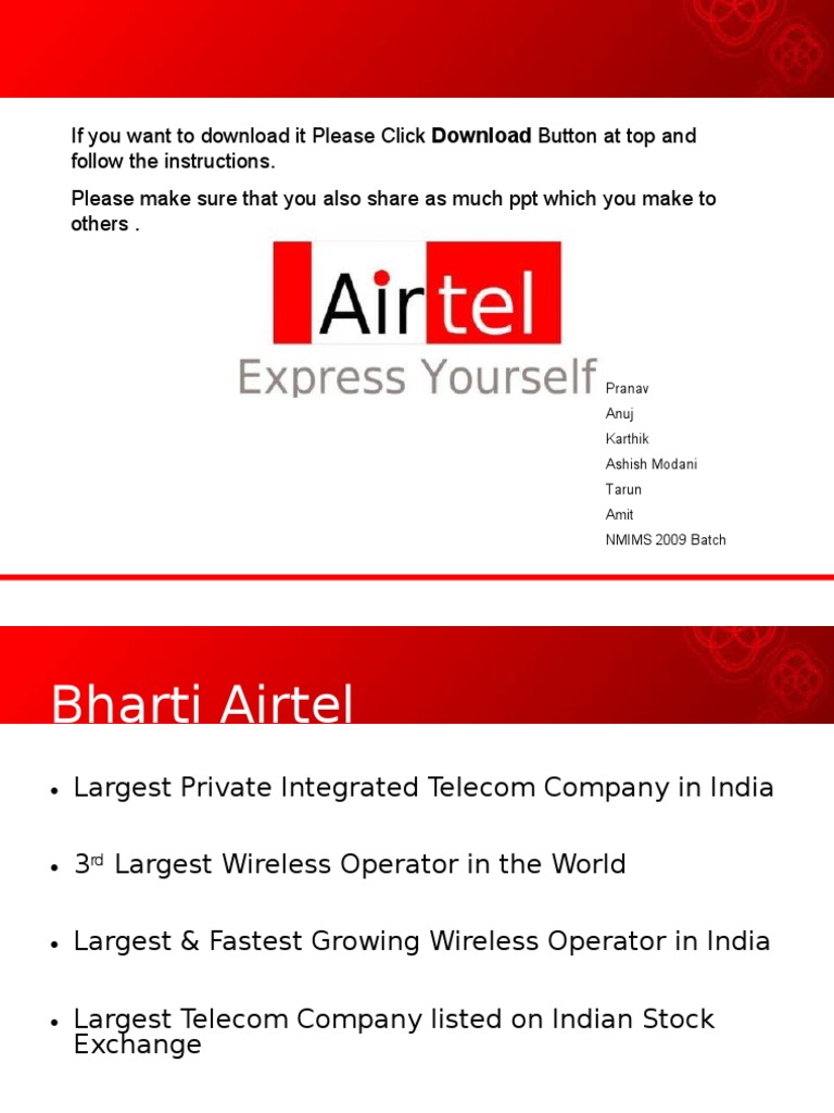 Airtel Strategy | PDF