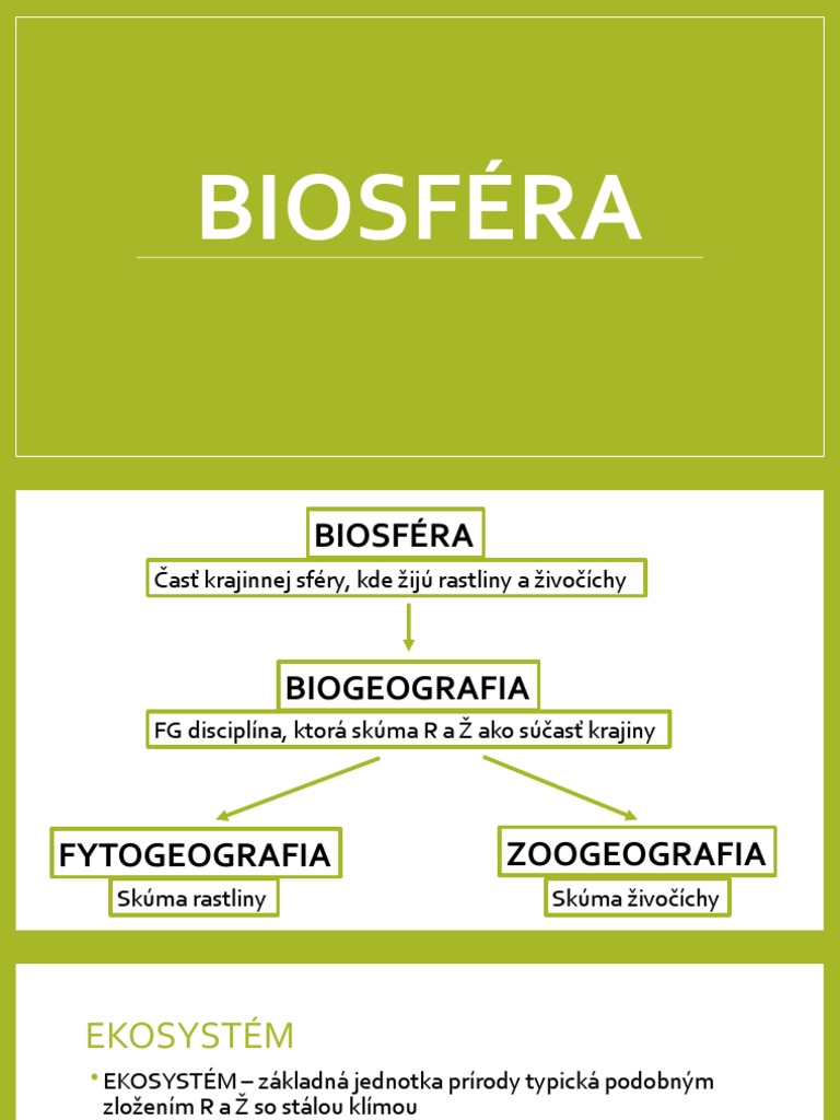 Biosféra | PDF