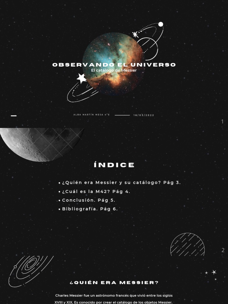 Catálogo de Messier | PDF | Espacio exterior | Astrofísica