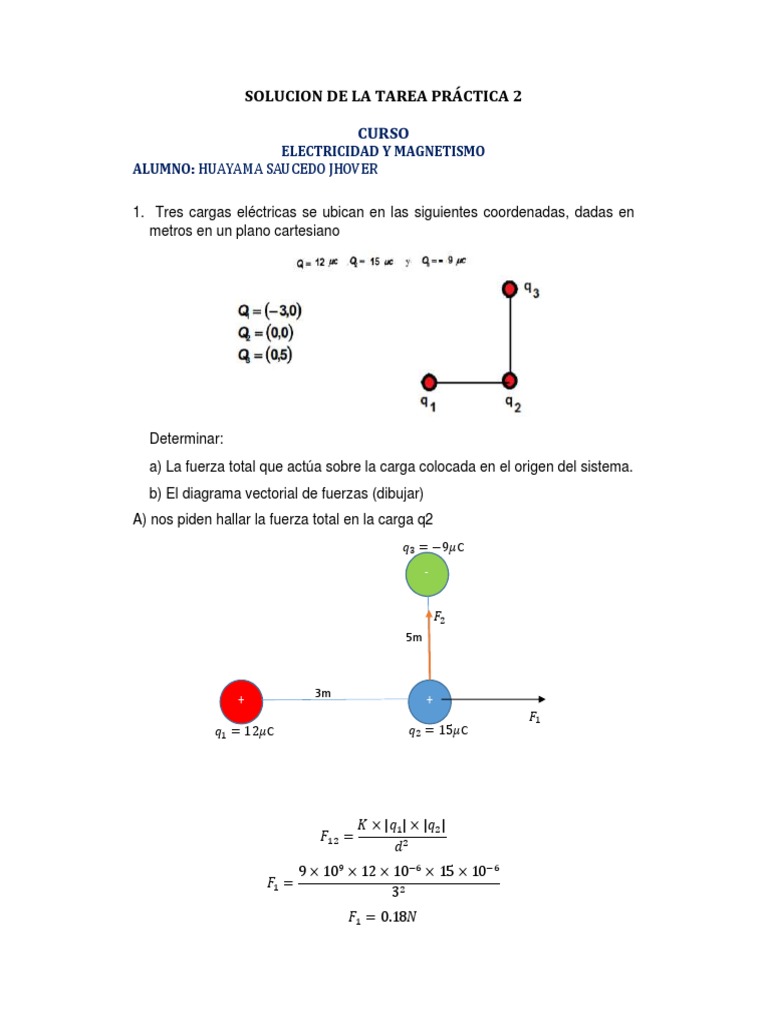 Solucion de La Tarea PR Ctica 2 PDF | PDF | Física | Física teórica