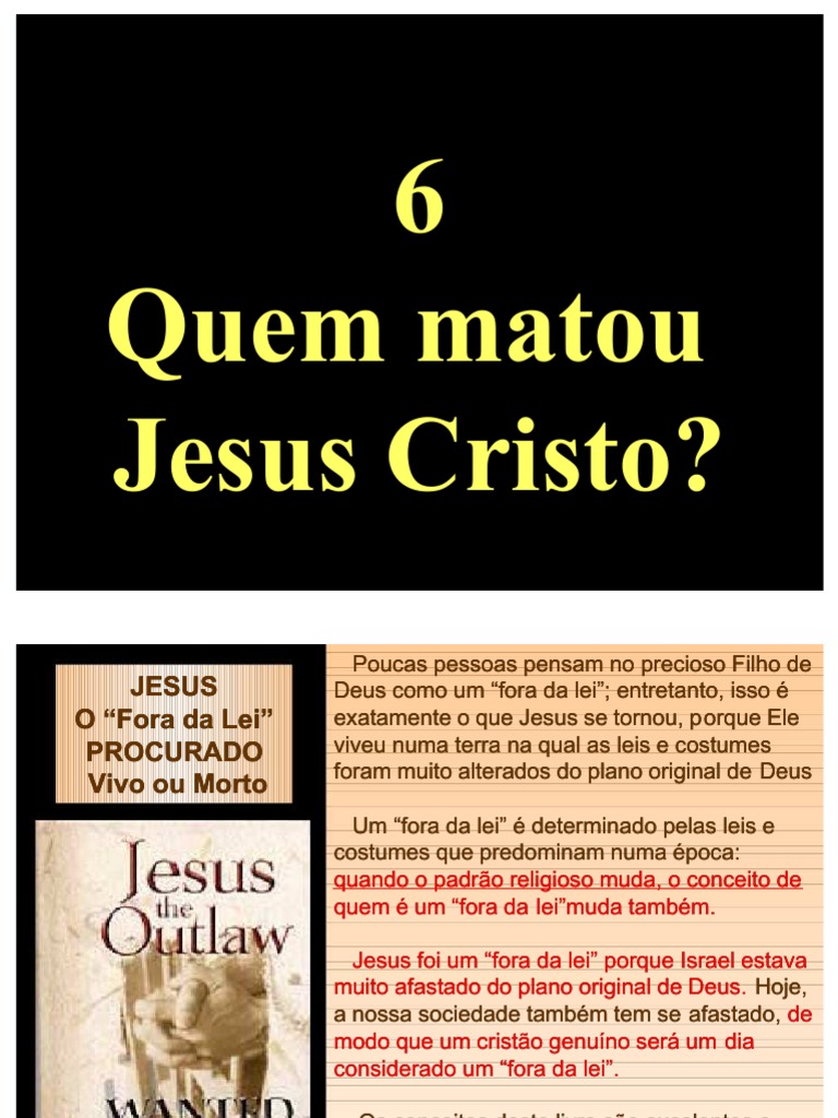 Quem Matou Jesus Pdf Pdf Jesus Cabala