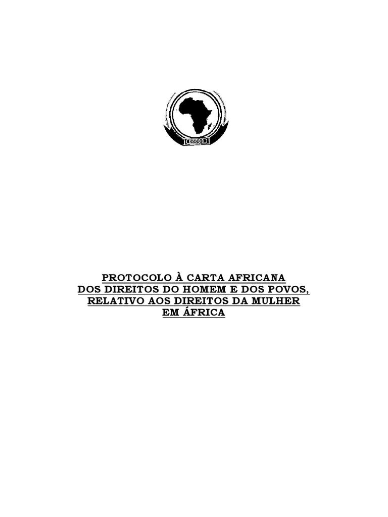 Protocolo Maputo African Com | PDF | Casamento | Estudos de Gênero