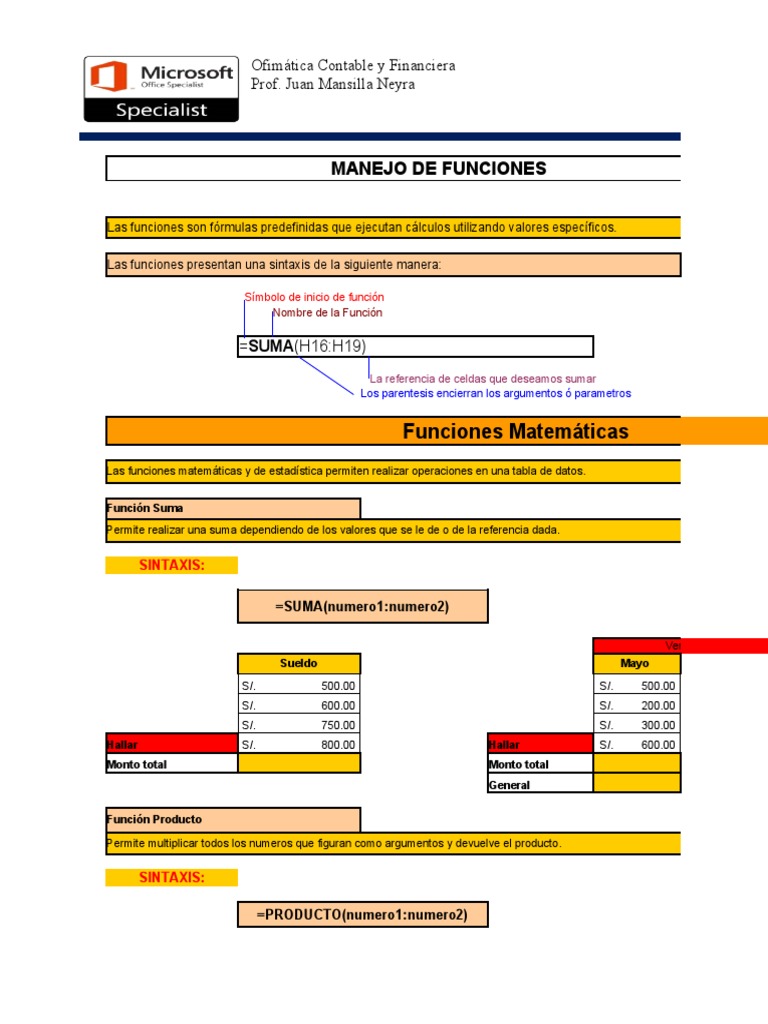 Funciones Matematicas y Estadisticas | PDF | Función (Matemáticas) | Exponenciación