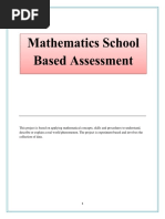 Mathematics Sba Cover Page | PDF