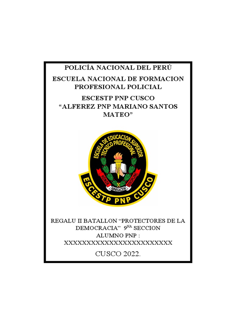 Logo Escestp PNP Cusco 2022 | PDF