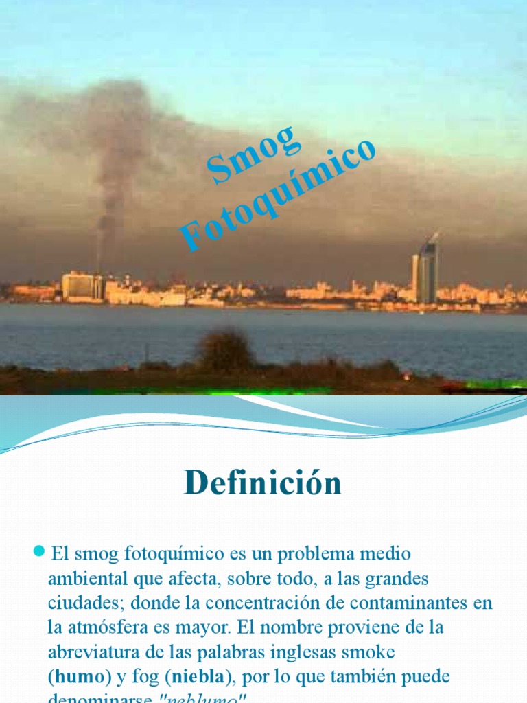 Smog Fotoquimico | PDF | Niebla tóxica | Ozono