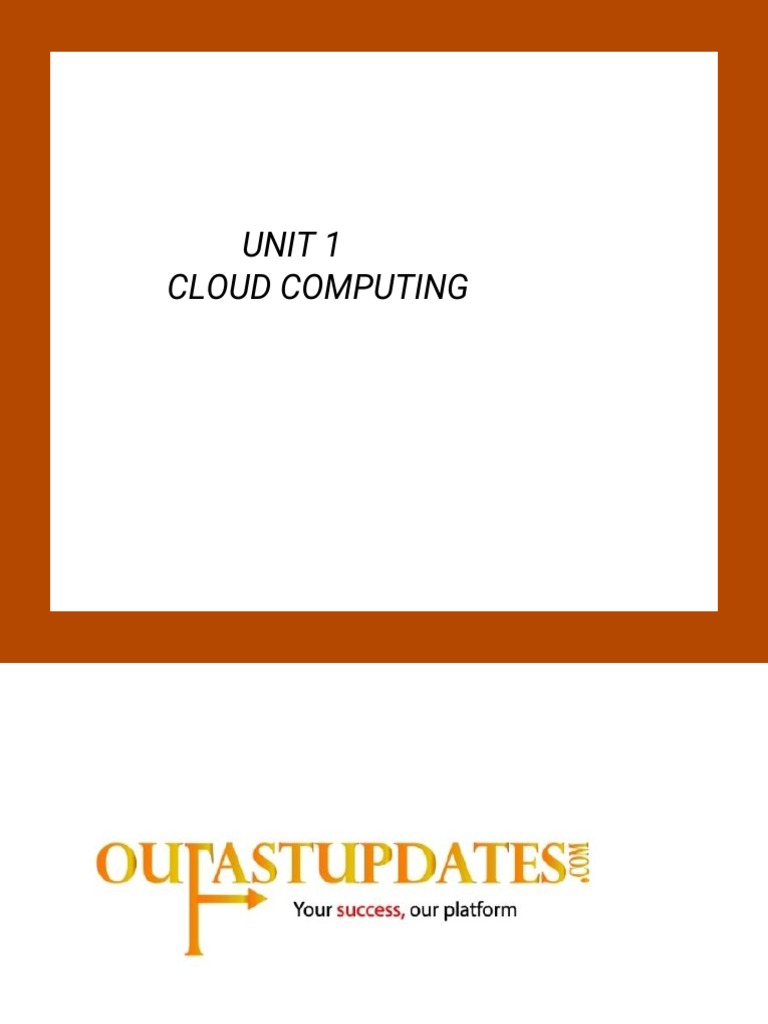 Unit - 1 | PDF | Cloud Computing | Virtualization