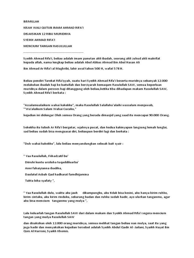 Kisah Imam Ar Rafi'i | PDF