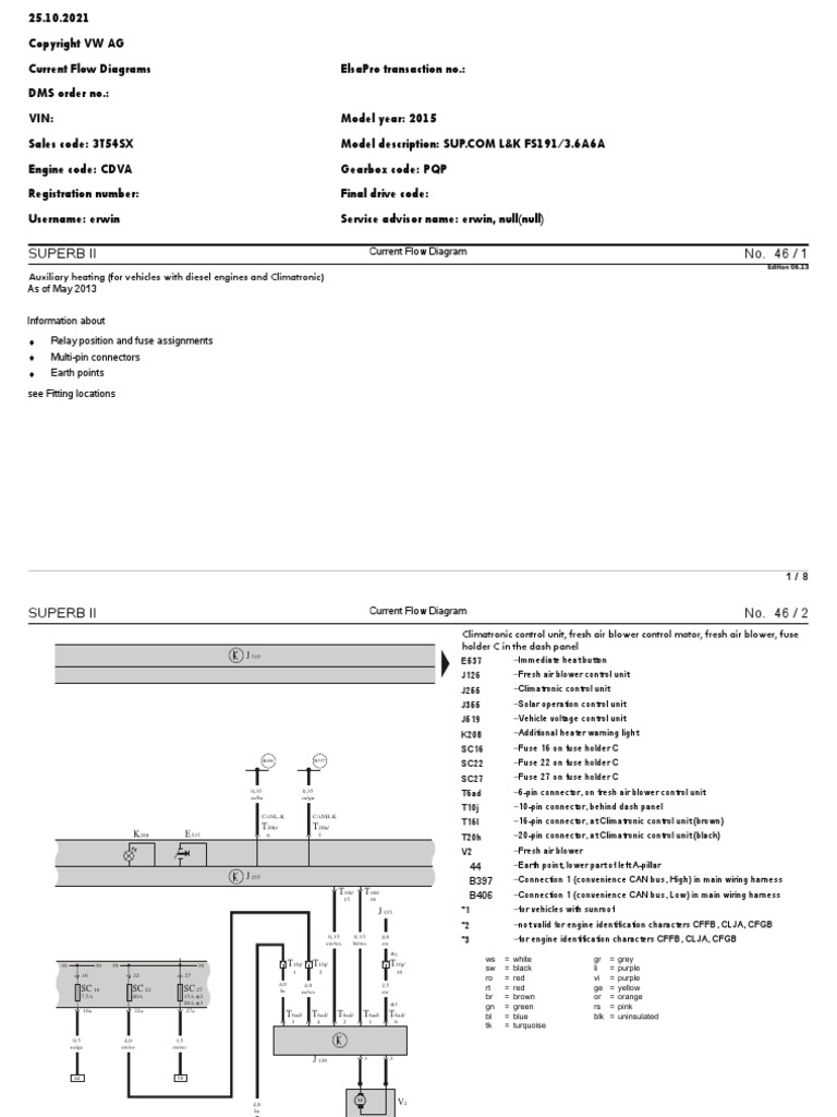 Superb 2 Aux Heat W Diesel and Climatronic | PDF | Manufactured Goods ...