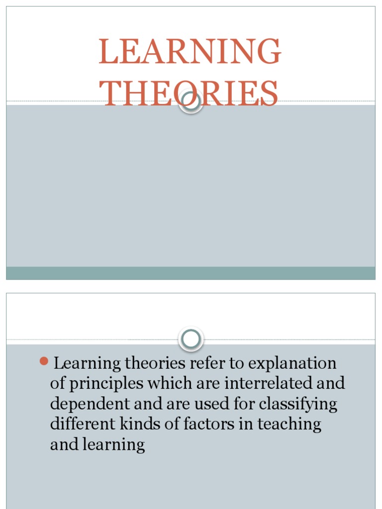 Week 4 (2) Learning Theories (Behavioral) | PDF | Classical Conditioning | Reinforcement