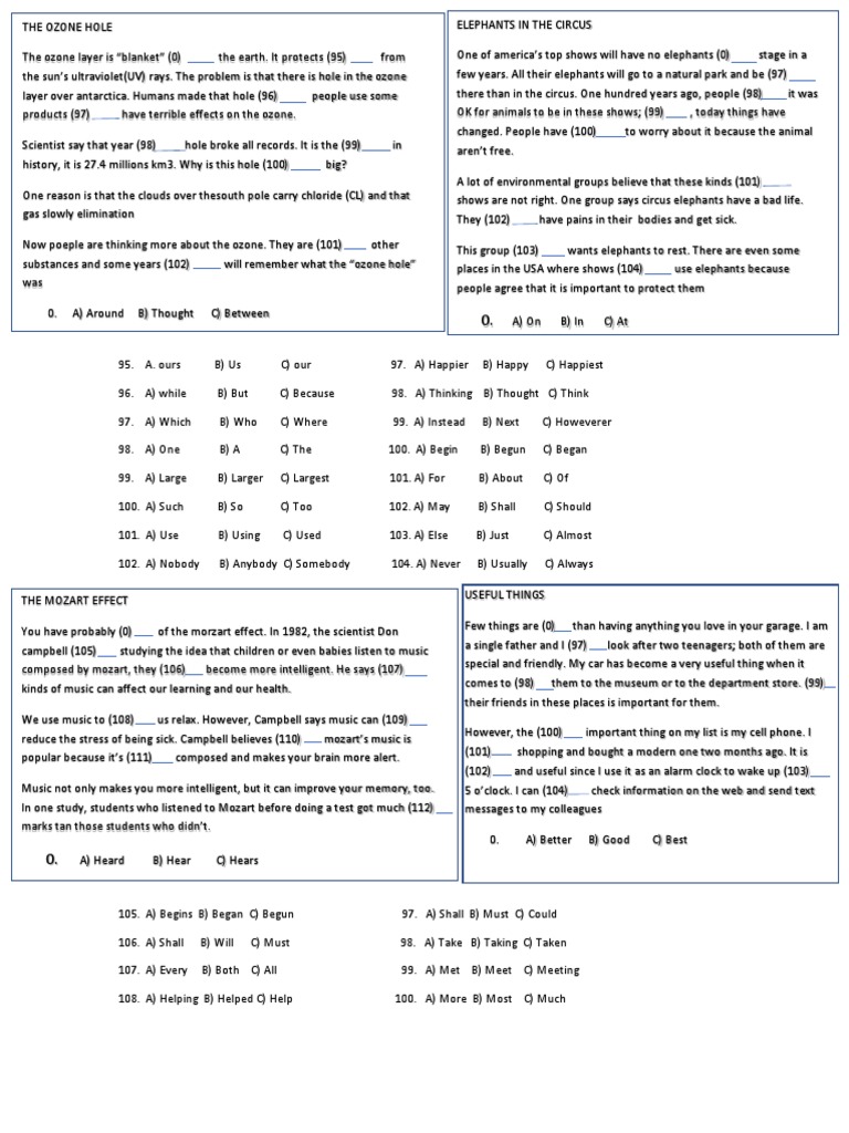 Textos Incompletos Parte 4... | PDF | Ozone Depletion