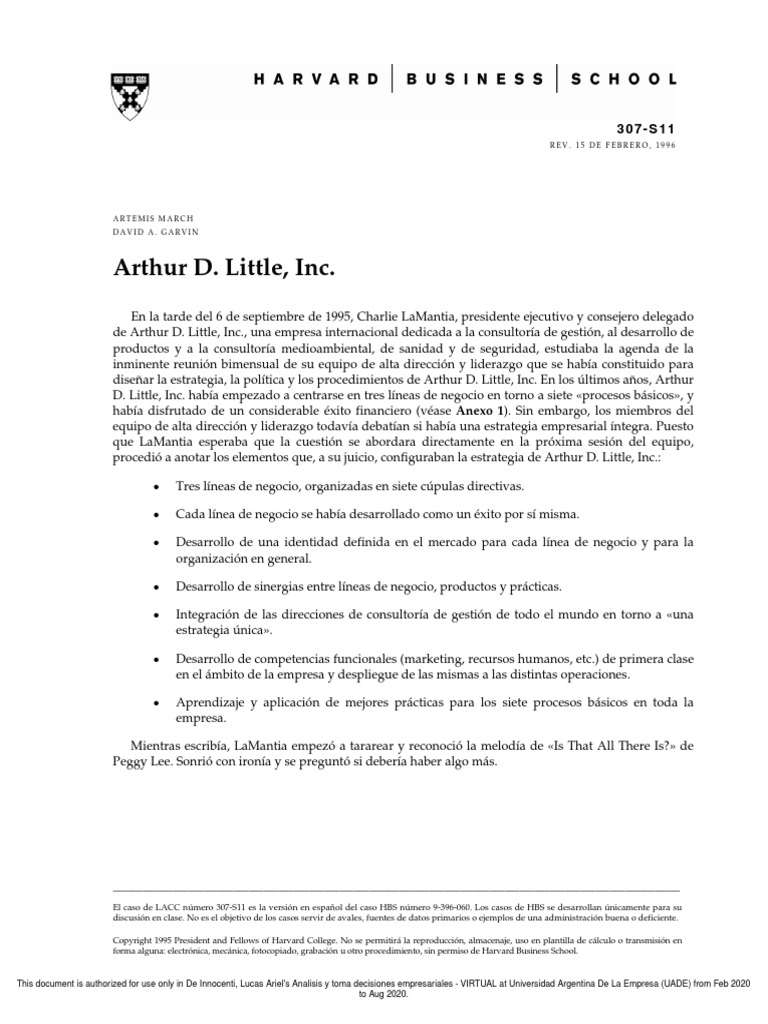 Arthur D Little | PDF | Gestión de recursos humanos | Business