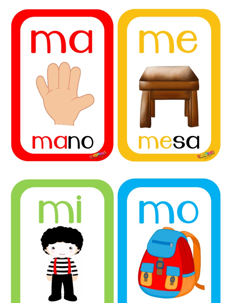 Lotería de Sílabas para Imprimir | PDF