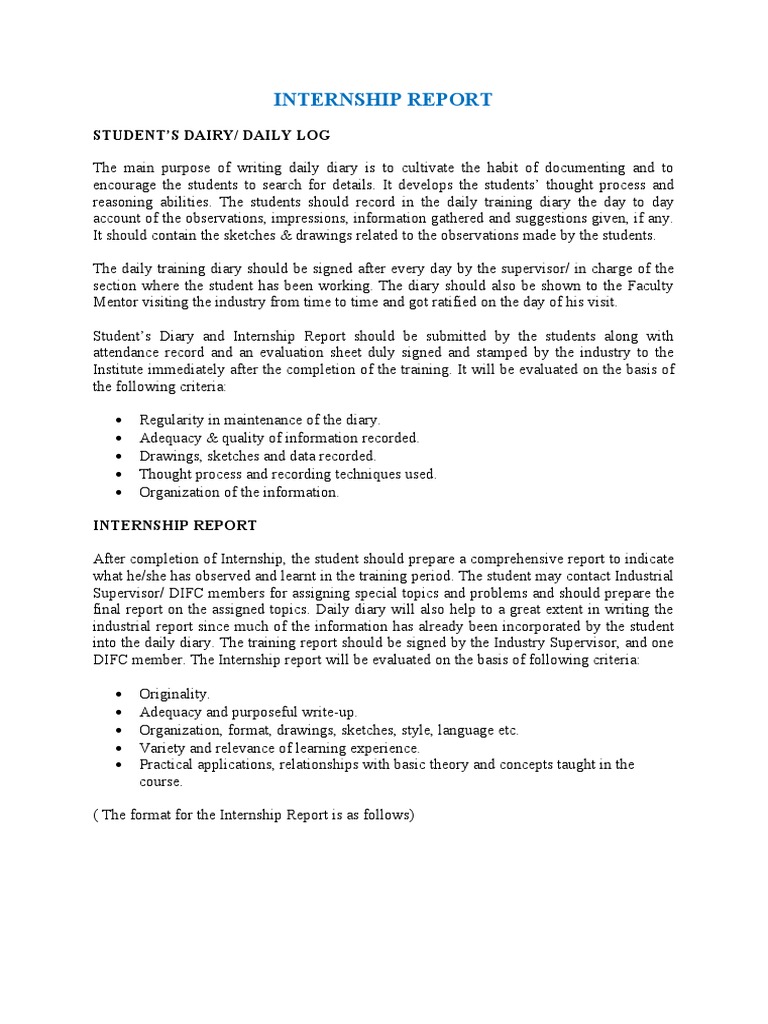 Internship Report | PDF | Cognition | Learning