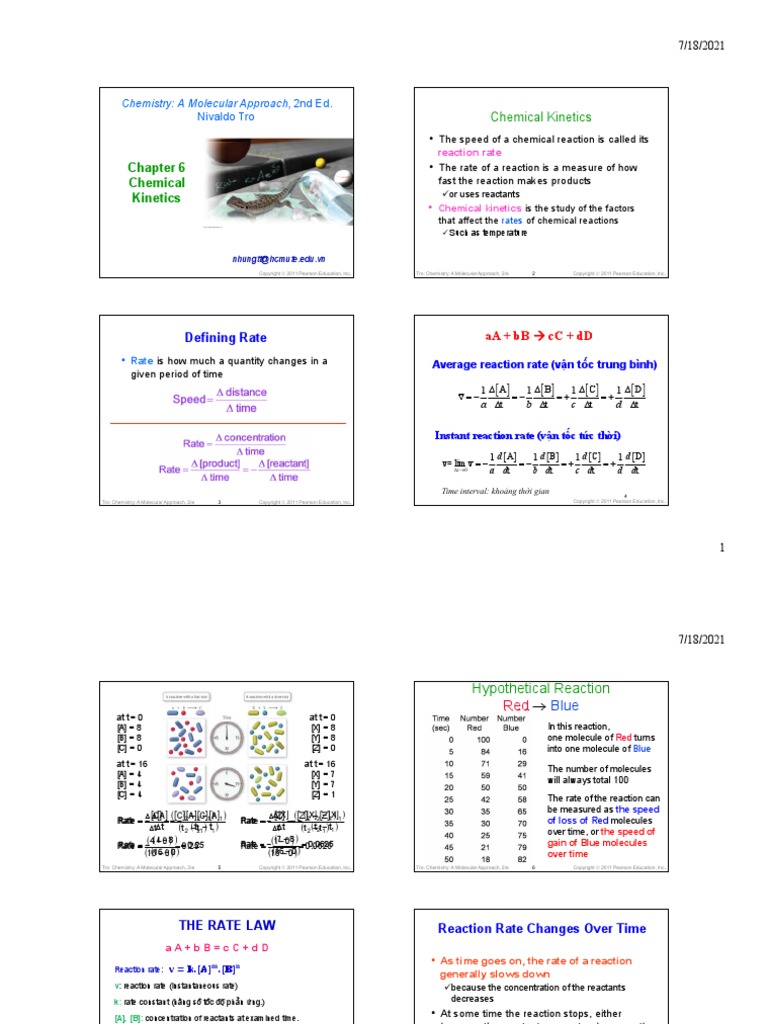 04 - Chemical Kinetics | PDF | Activation Energy | Reaction Rate