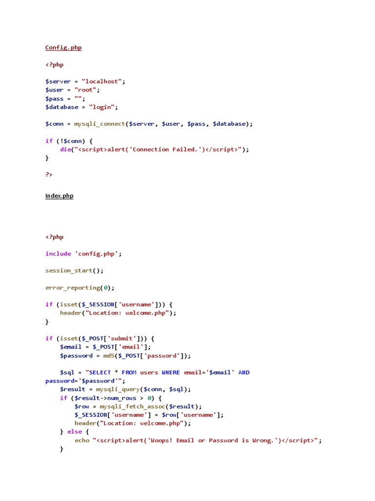 Login System | PDF | User (Computing) | Password