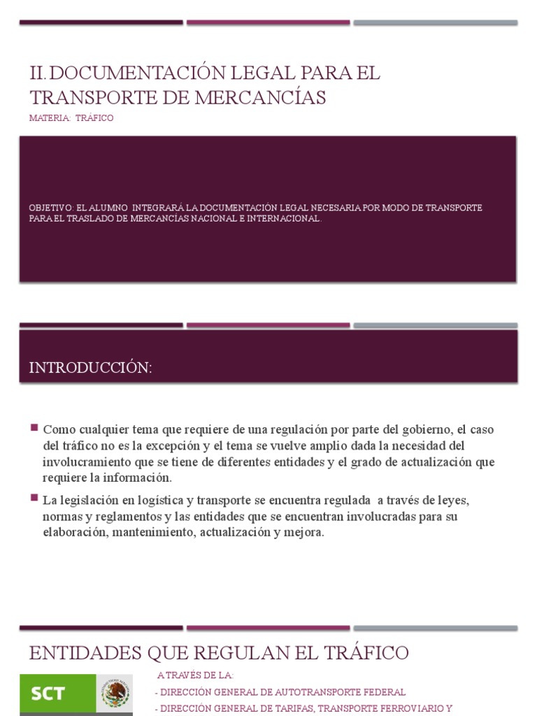Documentación Legal en Transporte | PDF | Transporte | La carretera
