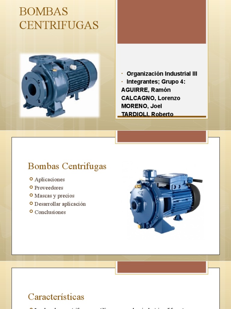 TP 6 Bombas Centrifugas | PDF | Agua | Bomba