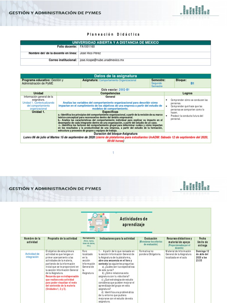PD Gcor Fa1001160-U1 | PDF | Comportamiento | Comportamiento organizacional