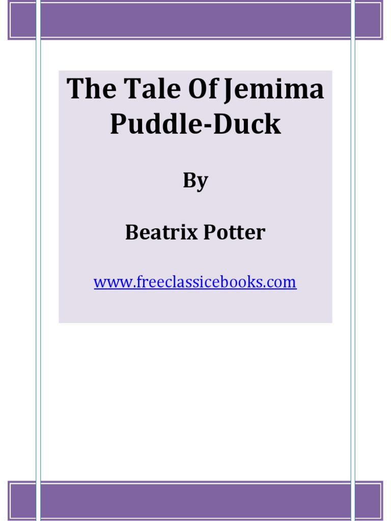 The Tale of Jemima Puddle-Duck | PDF | Frederick Warne & Co Books