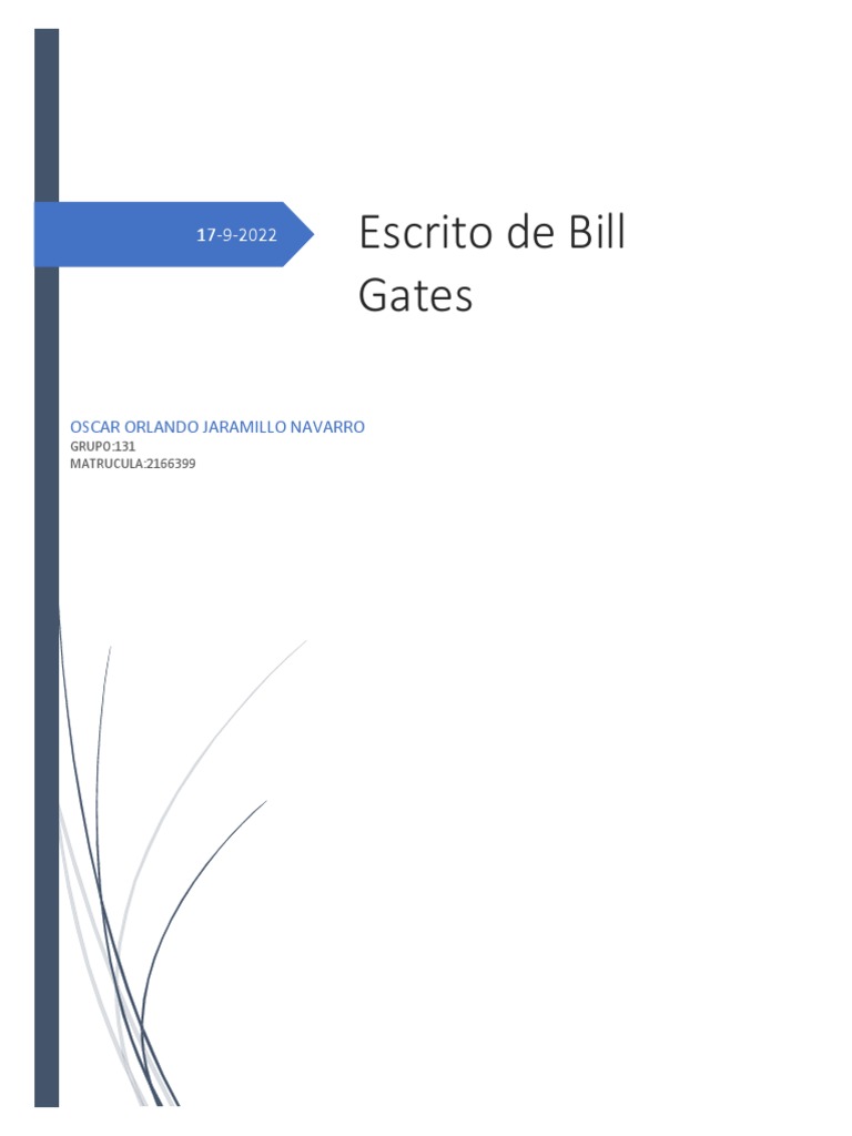 Bill Gates | PDF | Compatibles con PC Ibm | Microsoft