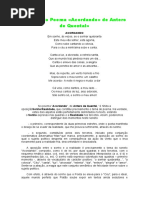 Análise do Soneto "A um Poeta" de Quental | PDF | Poesia