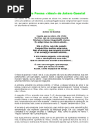 Análise do Soneto "A um Poeta" de Quental | PDF | Poesia
