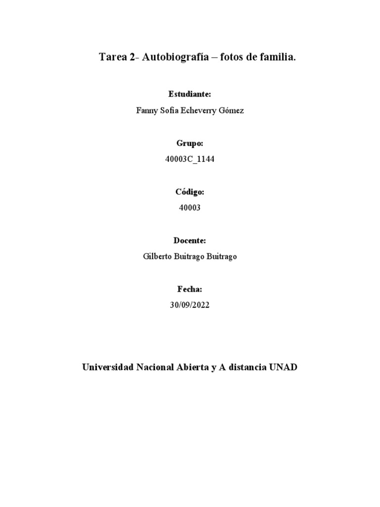 Plantilla - Tarea 2 - Fanny Sofia Echeverry Gomez | PDF | Salud y bienestar