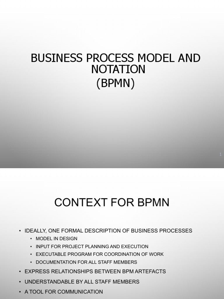 Lecture BPMN | PDF | Computing | Information Technology Management